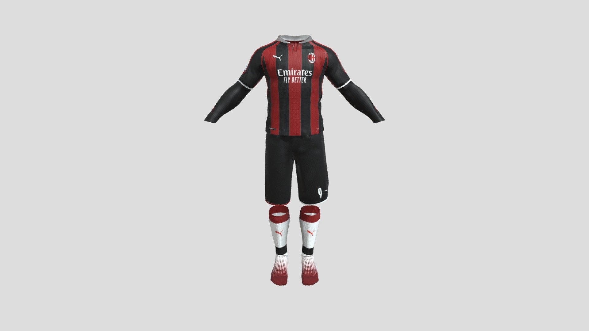 Ac-milan-season-20-21-home-kit-concept - 3D model by DimitriPisani ...