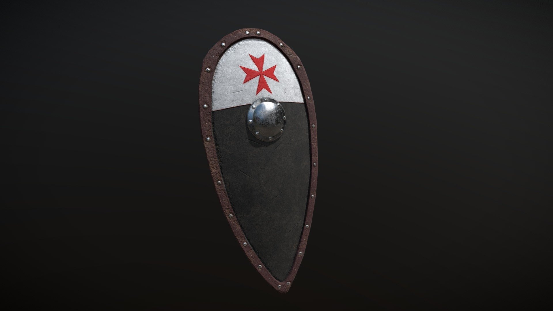 Templars Shield - Buy Royalty Free 3D model by chrisheslinga [f36e3a6] - Sketchfab Store