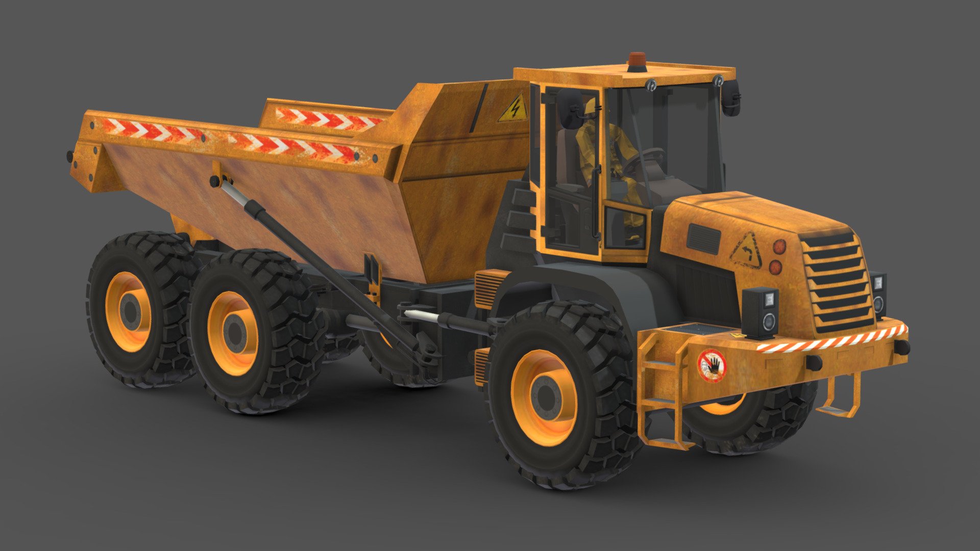 Dump Truck - 3D model by Sidra (@Sidramax) [f37266d] - Sketchfab