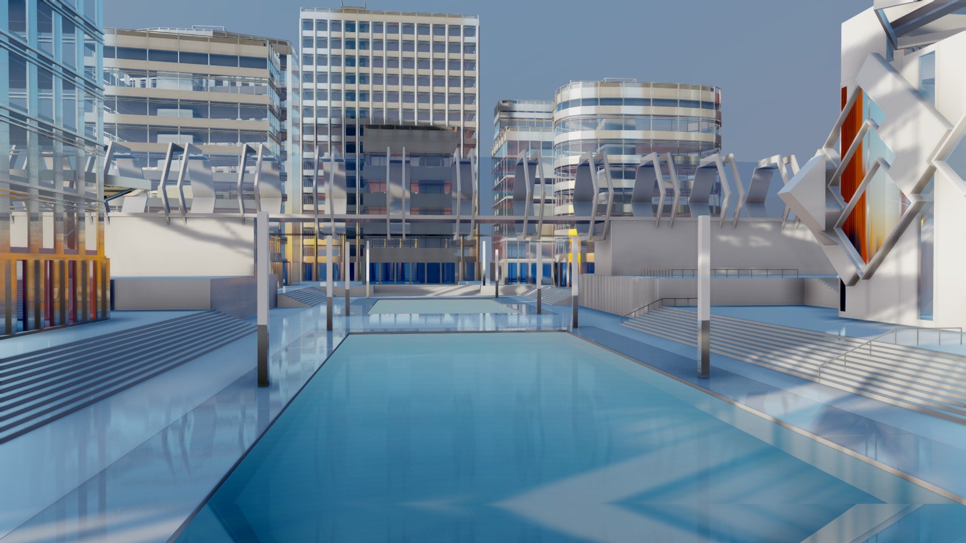 3D_City_001 - 3D model by Giimann [f373d78] - Sketchfab