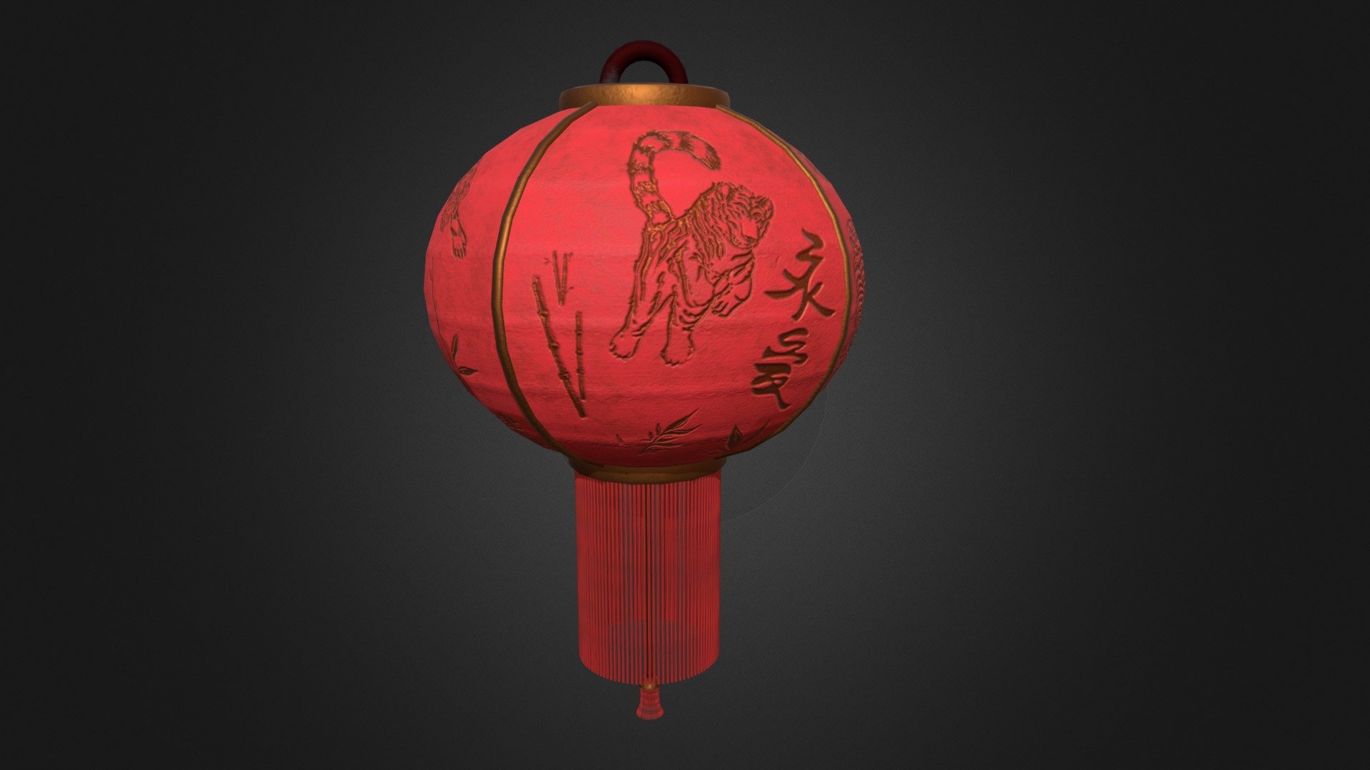 Chinese Tiger Lantern - Buy Royalty Free 3D model by luxe3dworld ...