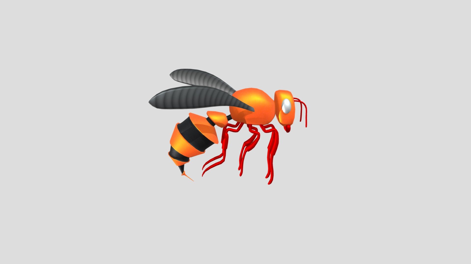 Robotic Red Wasp - 3D model by Bobby H. (@mrklown) [f374cf9] - Sketchfab