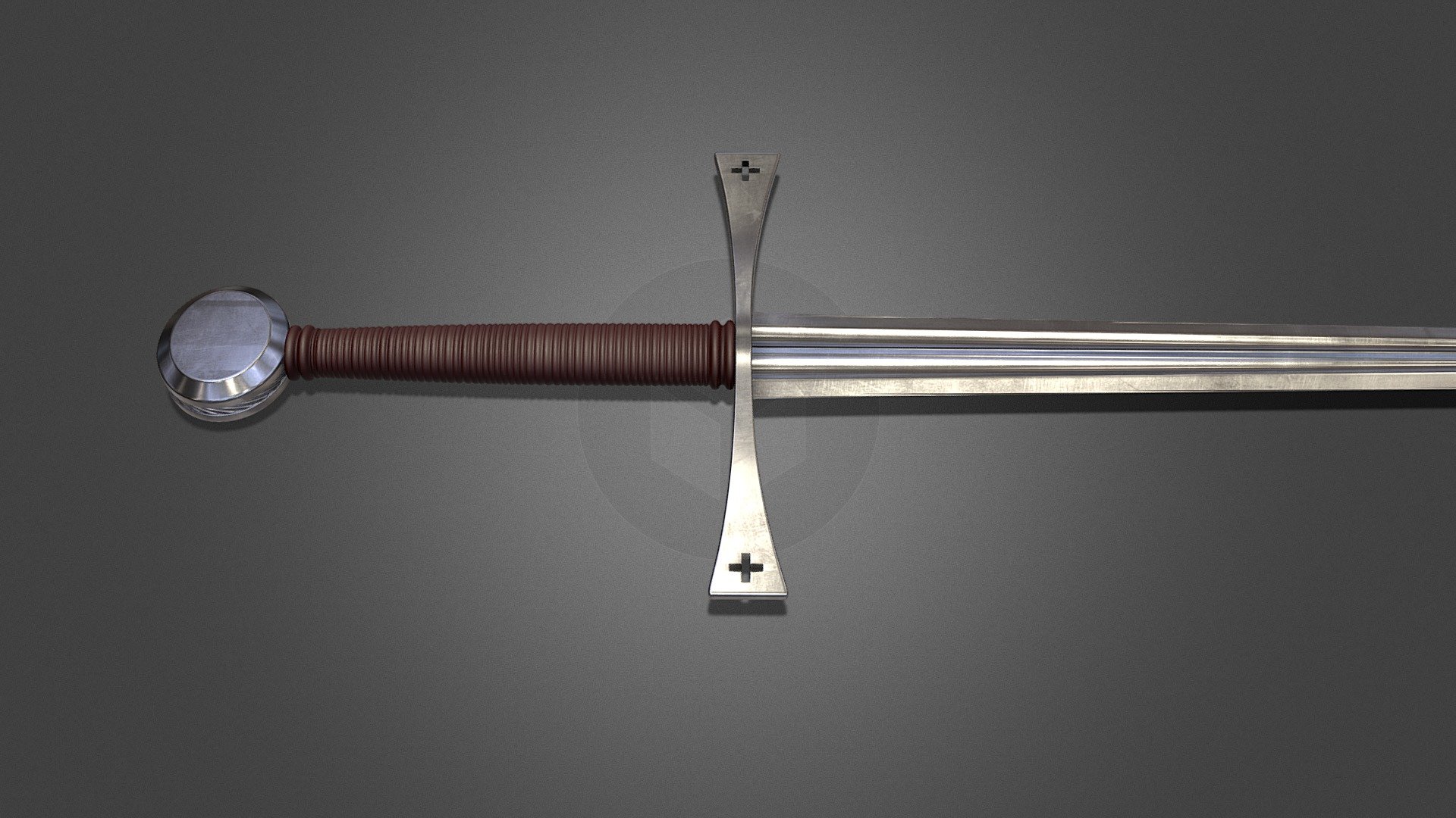 Medieval Longsword Type XVIIIb - Download Free 3D model by leeeck ...