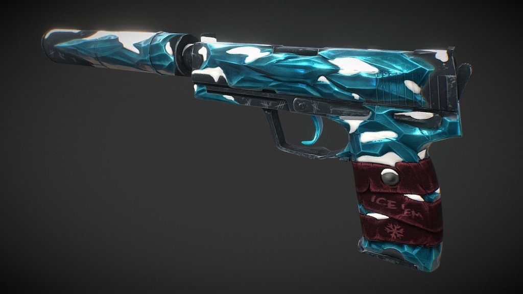 FROSTSTORM :: USP-S - 3D model by vlad_icobet [f37bfdb] - Sketchfab