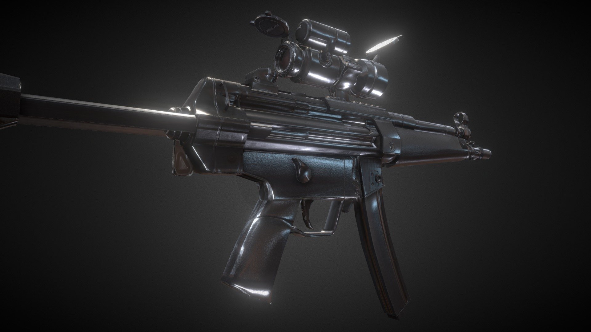 MP5 Game Ready Weapon - Buy Royalty Free 3D model by crescentdialgames ...