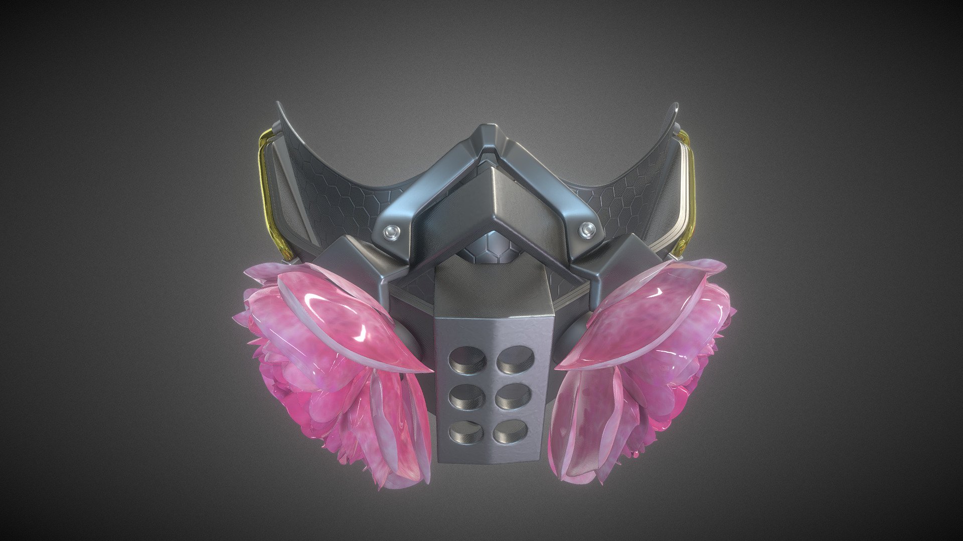 Rose mask - Buy Royalty Free 3D model by Omassyx [f37f255] - Sketchfab ...