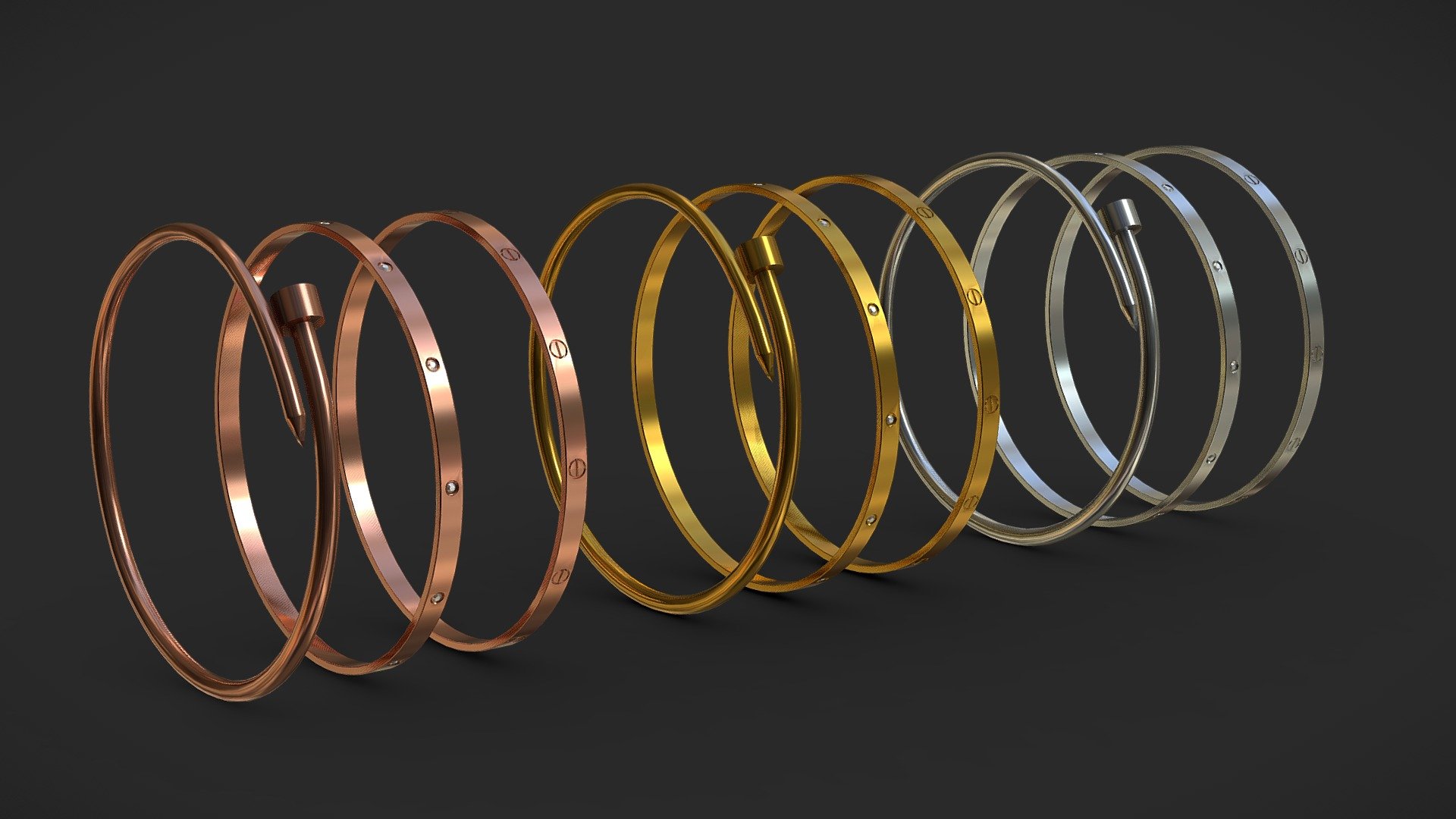 Replica Bracelet Pack - Buy Royalty Free 3D model by Unreal Designer ...