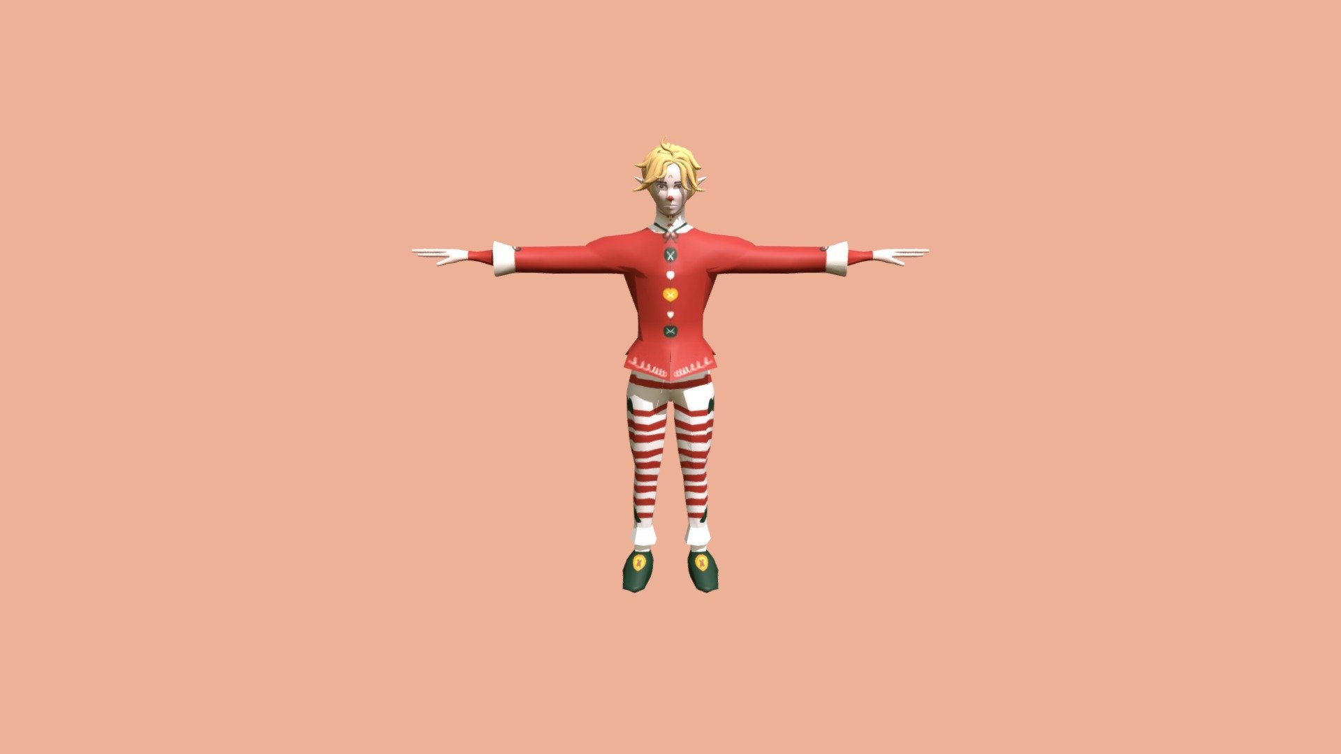 christmas elf - 3D model by benjawan130302 [f381574] - Sketchfab