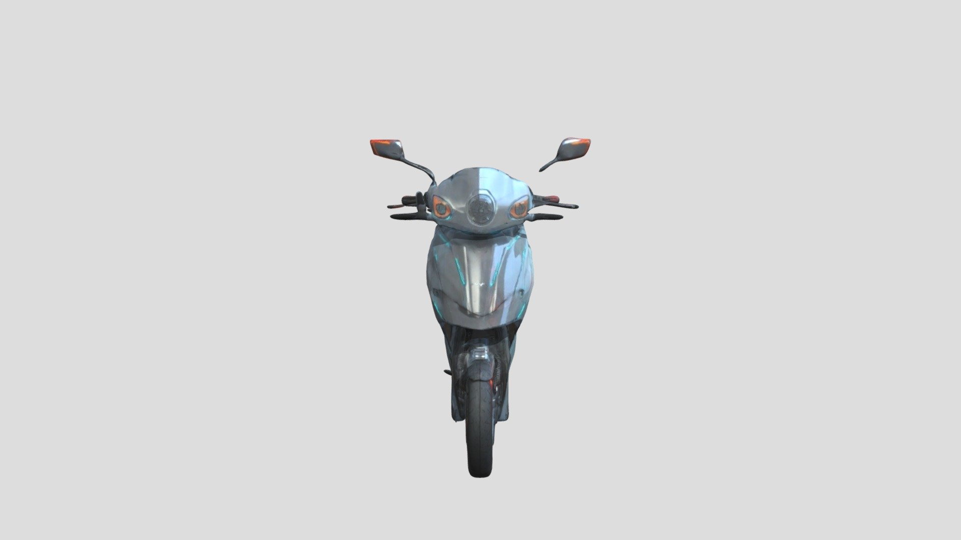 Neon Cyberpunk Electric Scooter 3D Model - 3D model by umaisnadeem ...