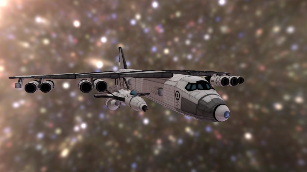 KSP Boeing NB-52B & North American X-15 - 3D model by Carcharoth [f3853d7] - Sketchfab