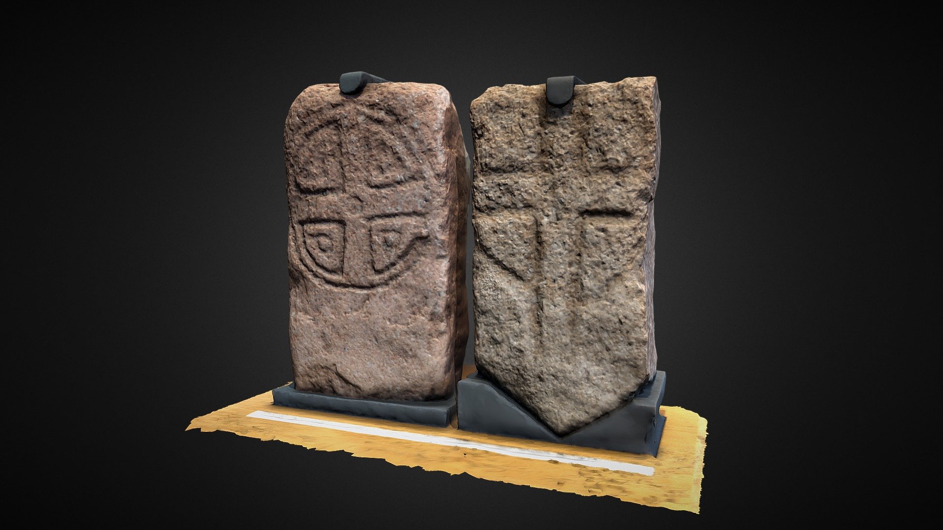 Tullich (16 & 17) Pictish Stones, Ballater - Download Free 3D model by ...