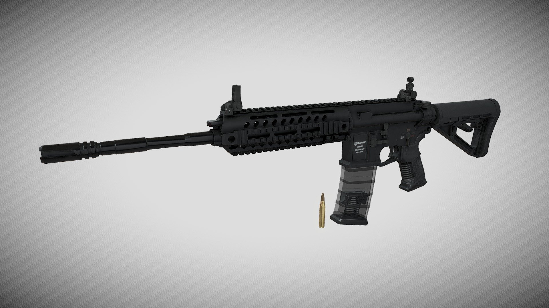 KCR556-16" Carbine - 3D model by zakirakil [f387383] - Sketchfab