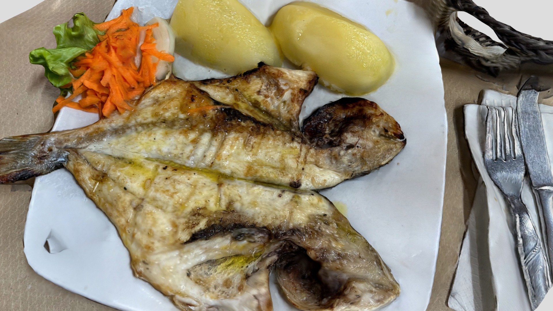 Dorado Fish dish Portugal Photogrammetry - Buy Royalty Free 3D model by ...