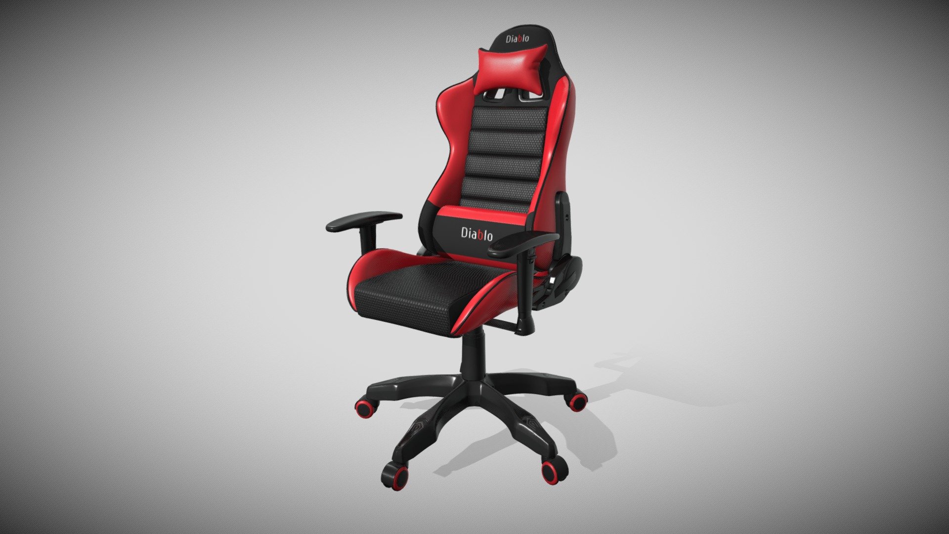 Red Gaming Chair - 3D model by Black Or Grey (@itsblackorgrey) [f388c49 ...