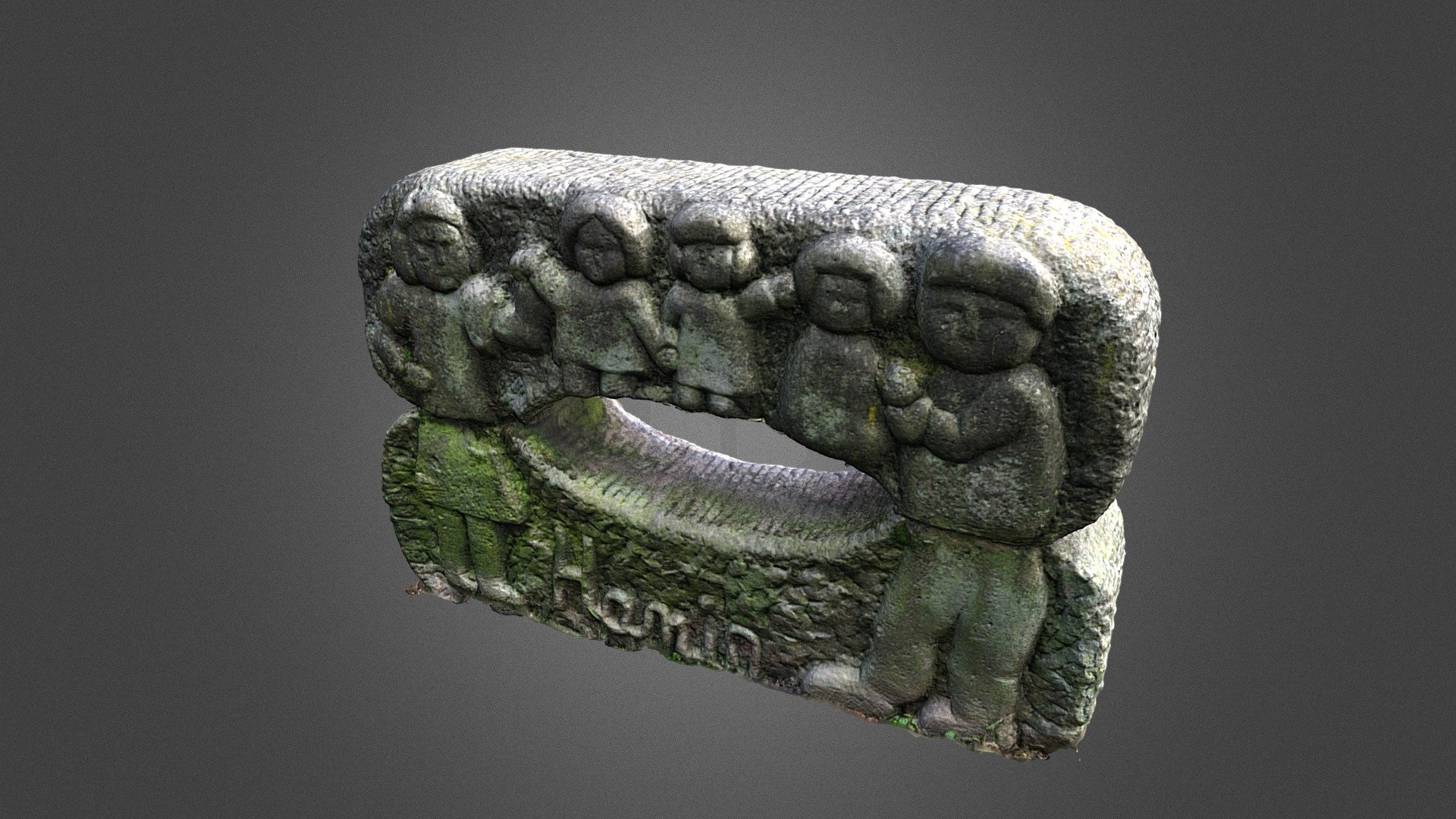 Stone statue - Download Free 3D model by HANGAR28 [f38f9d0] - Sketchfab
