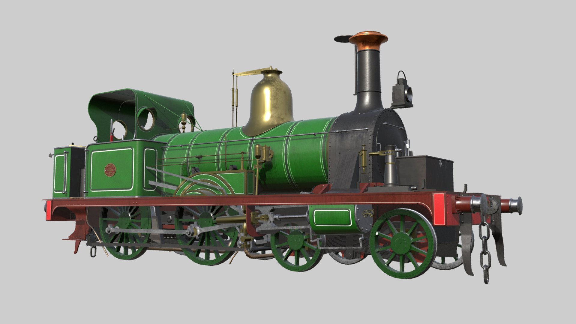 VR (South Suburban) 4-4-0 No. 27 Locomotive - 3D model by M. Ritter ...