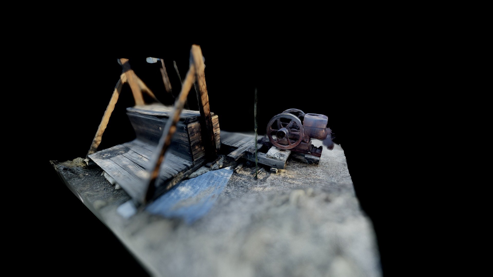 Joshua Tree mine well pump - Download Free 3D model by Austin Beaulier ...