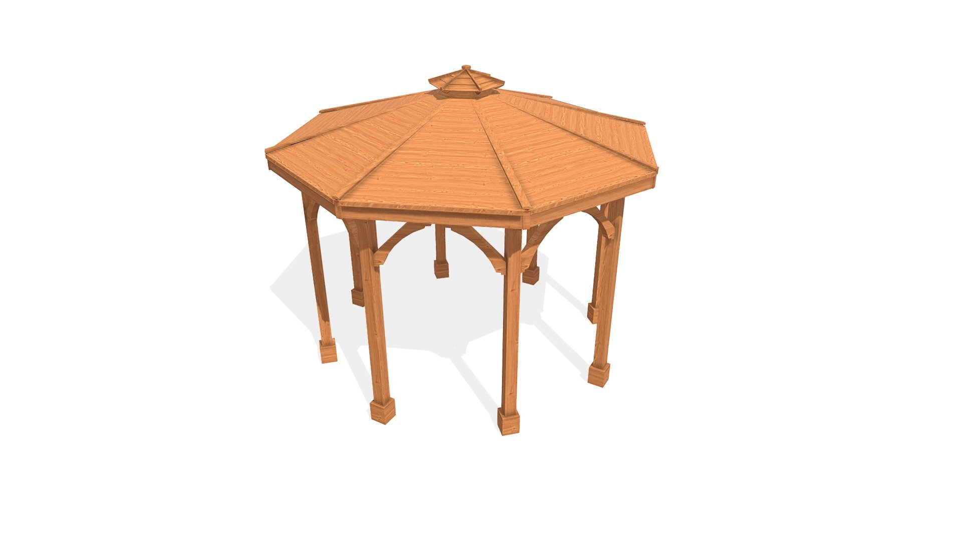 Custom Octogonal Pavilion 16 ft D - 3D model by Conceptual Engineering ...
