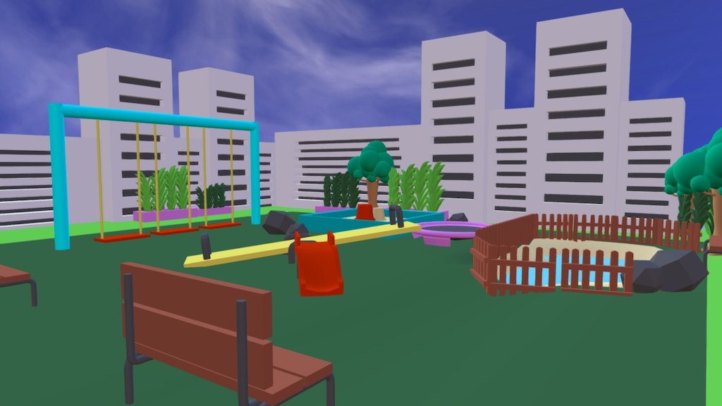 PARK - 3D model by Carl Justin (@stylizedbeam) [f399e69] - Sketchfab