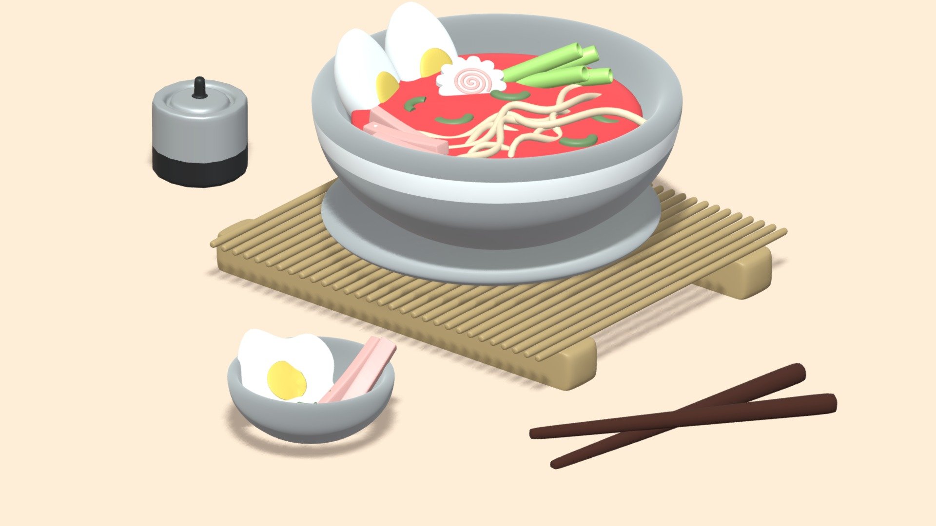 Ramen - Download Free 3D model by sandeep7 [f39b995] - Sketchfab