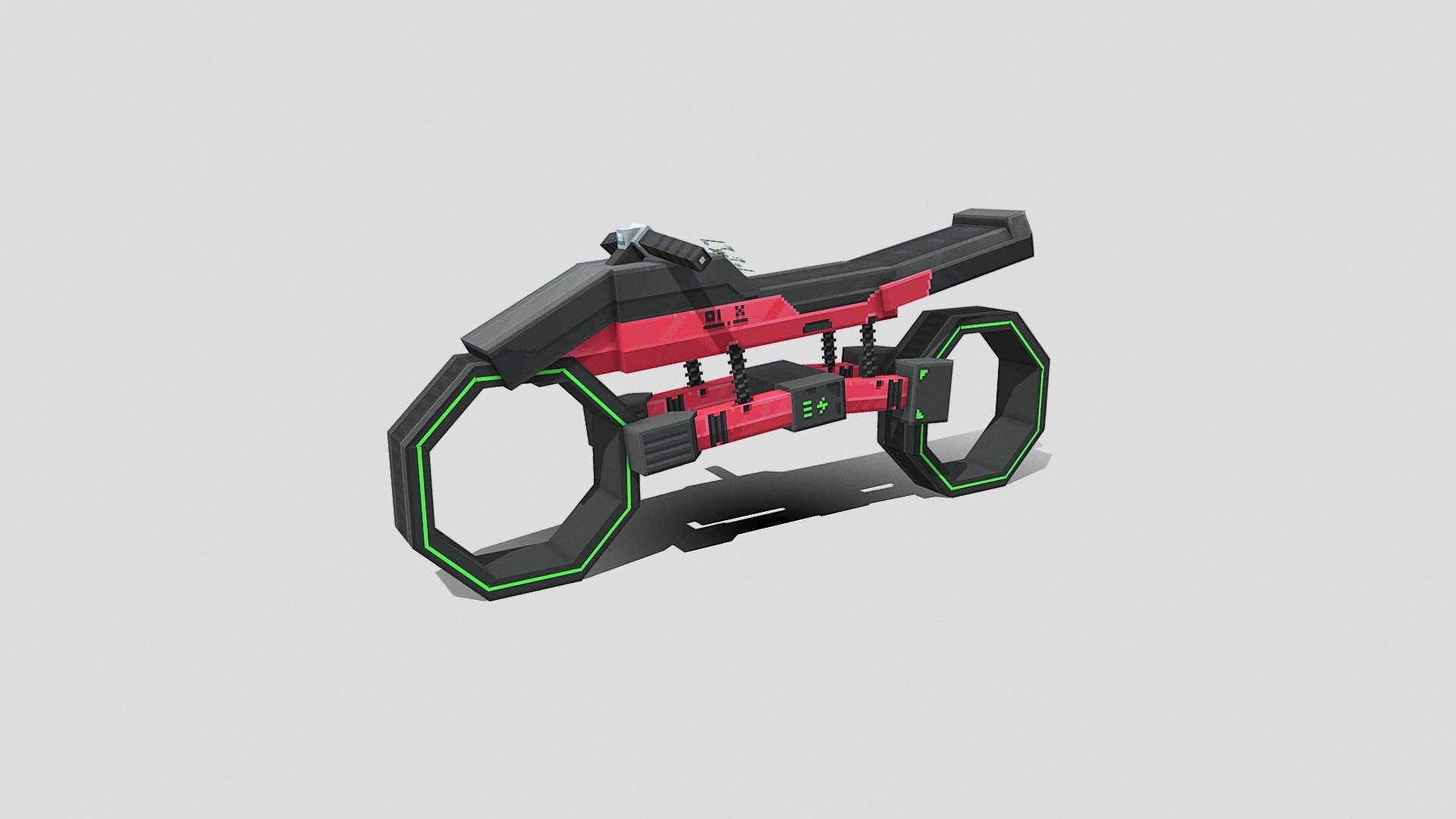 PIXEL future Motorbike - 3D model by Maxhaza [f39b9c0] - Sketchfab