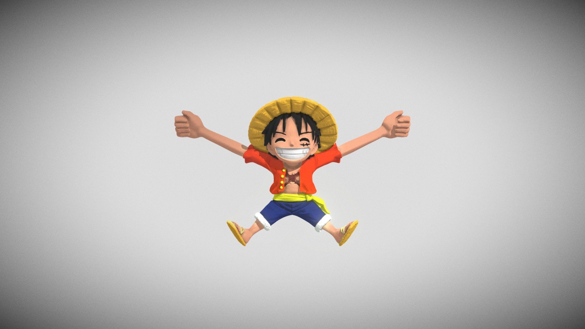 Luffy - Buy Royalty Free 3D model by Marco.Chow [f39c3d9] - Sketchfab Store