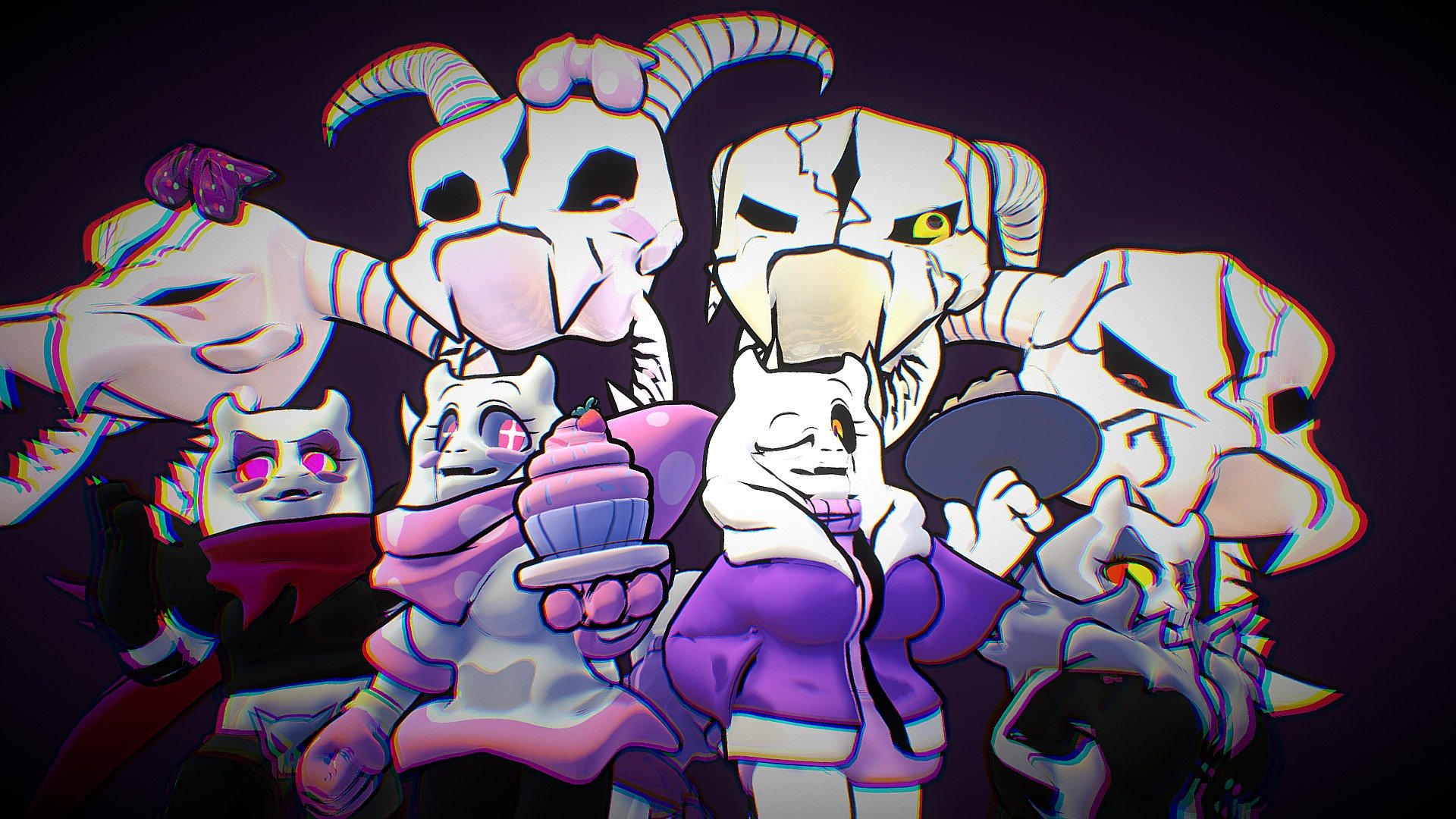 Altertale Toriel + AUs - 3D model by funkybunnyoffical [f39cb87] - Sketchfab