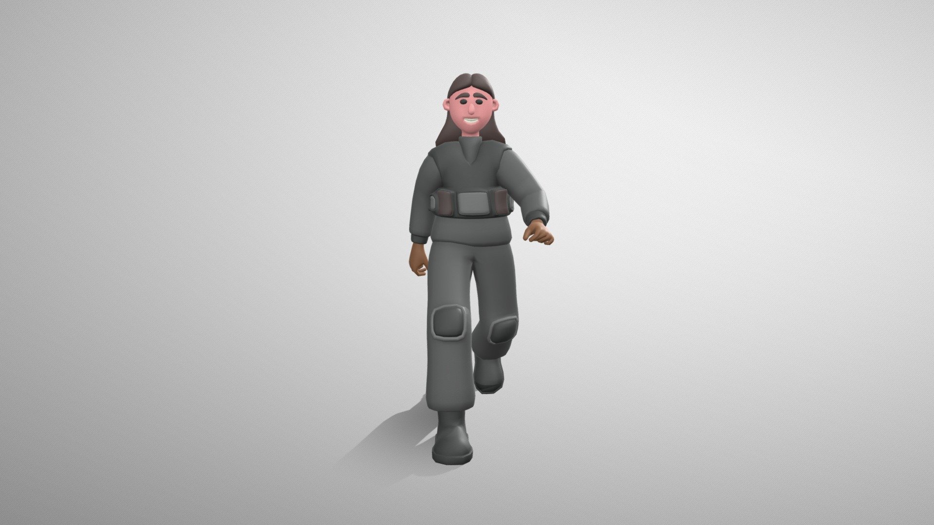 Stylized Girl Soldier - Mixamo Rigged Character - Buy Royalty Free 3D ...