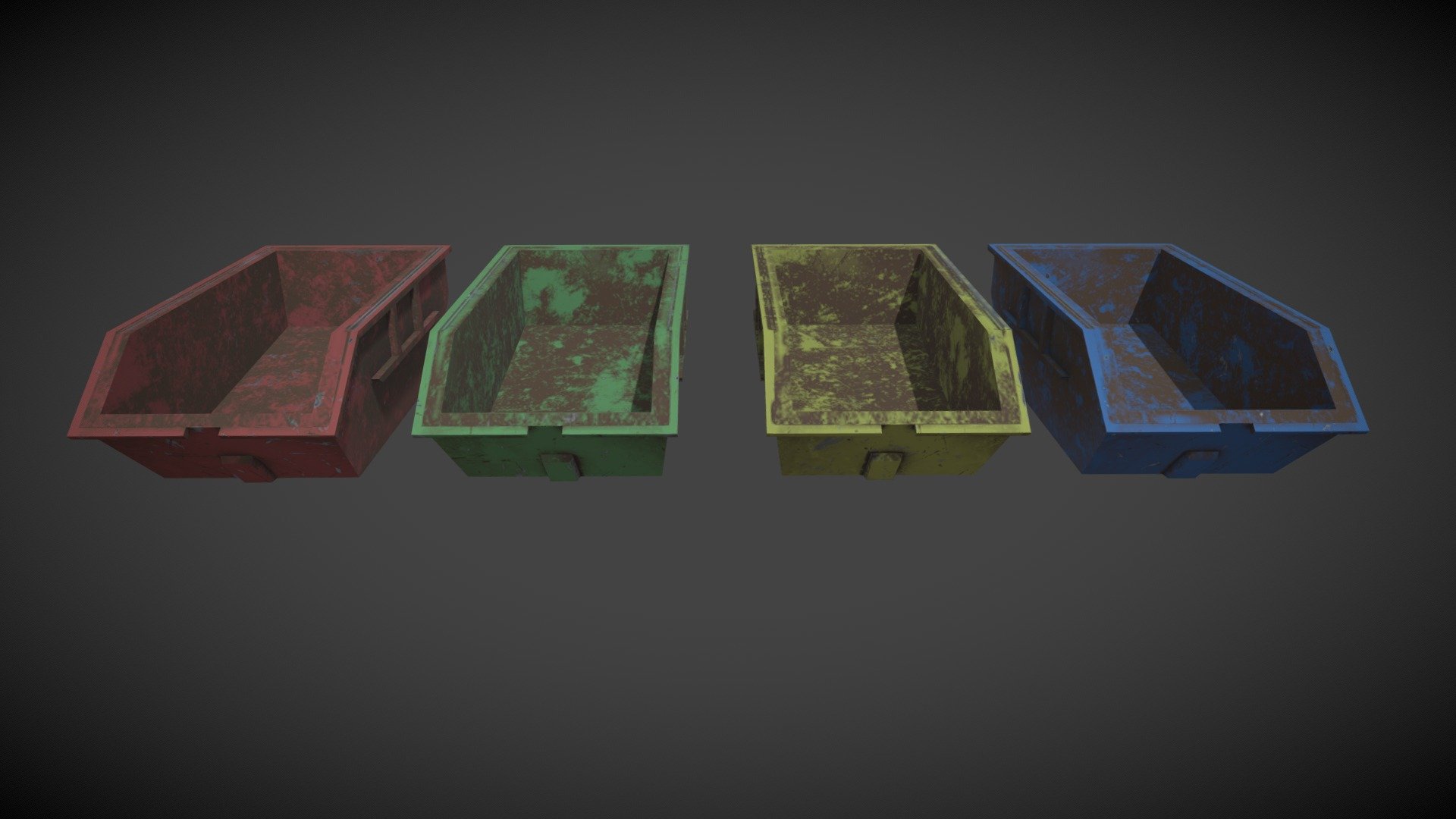 Skips / Dumpsters - Download Free 3D model by Bucks (@Its_Bucks ...