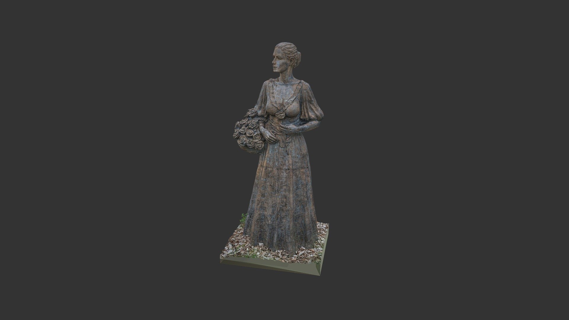 La Dame aux Roses - Piotr Bogdaszewski - 3D model by alsace 360 ...