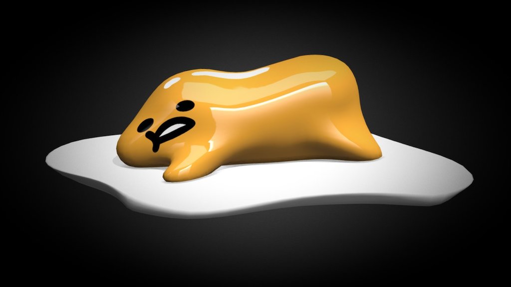 Lazy Gudetama - Download Free 3D model by Elyse Darby (@elysed ...