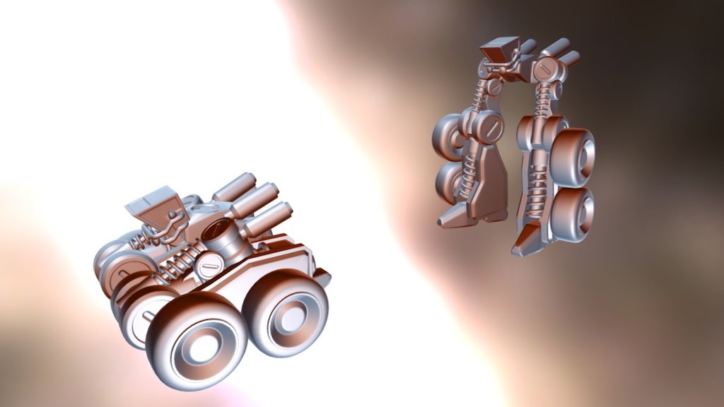 Mech Concept 01 - Leg Vehicle - 3D model by Chris Vera (@kurisama ...