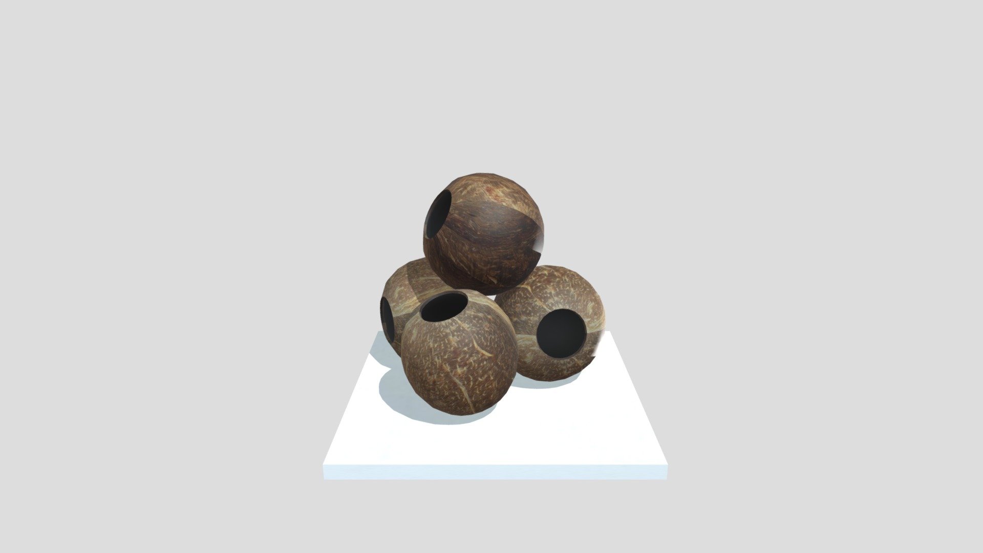 Coconut Shell - Download Free 3D model by eeelabvisual [f3a7373 ...