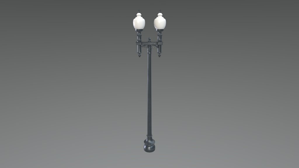 Lamp Post - 3D model by Daniel Baxter (@chartercon) [f3a80ad] - Sketchfab