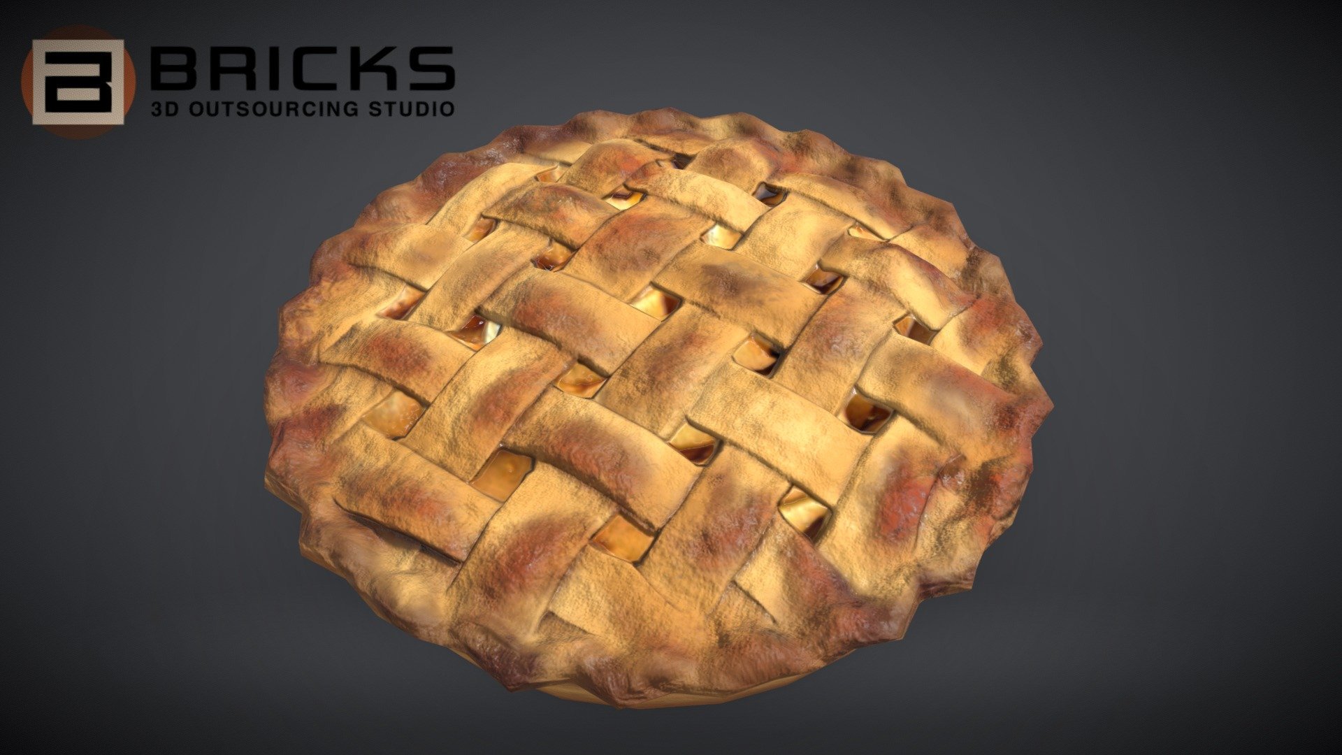 Apple Pie - Buy Royalty Free 3D model by Bricks Studio (@bricks3dstudio ...