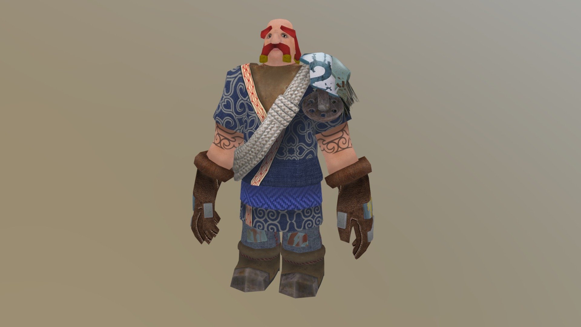 Tall Dwarf@ Animation - 3D model by aijifinn [f3a920f] - Sketchfab
