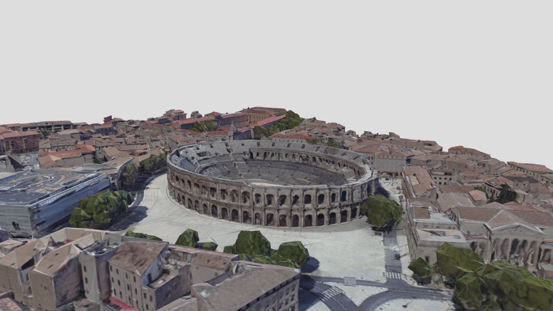 The Arenas (Amphitheatre) Of Nimes - Download Free 3D model by ...