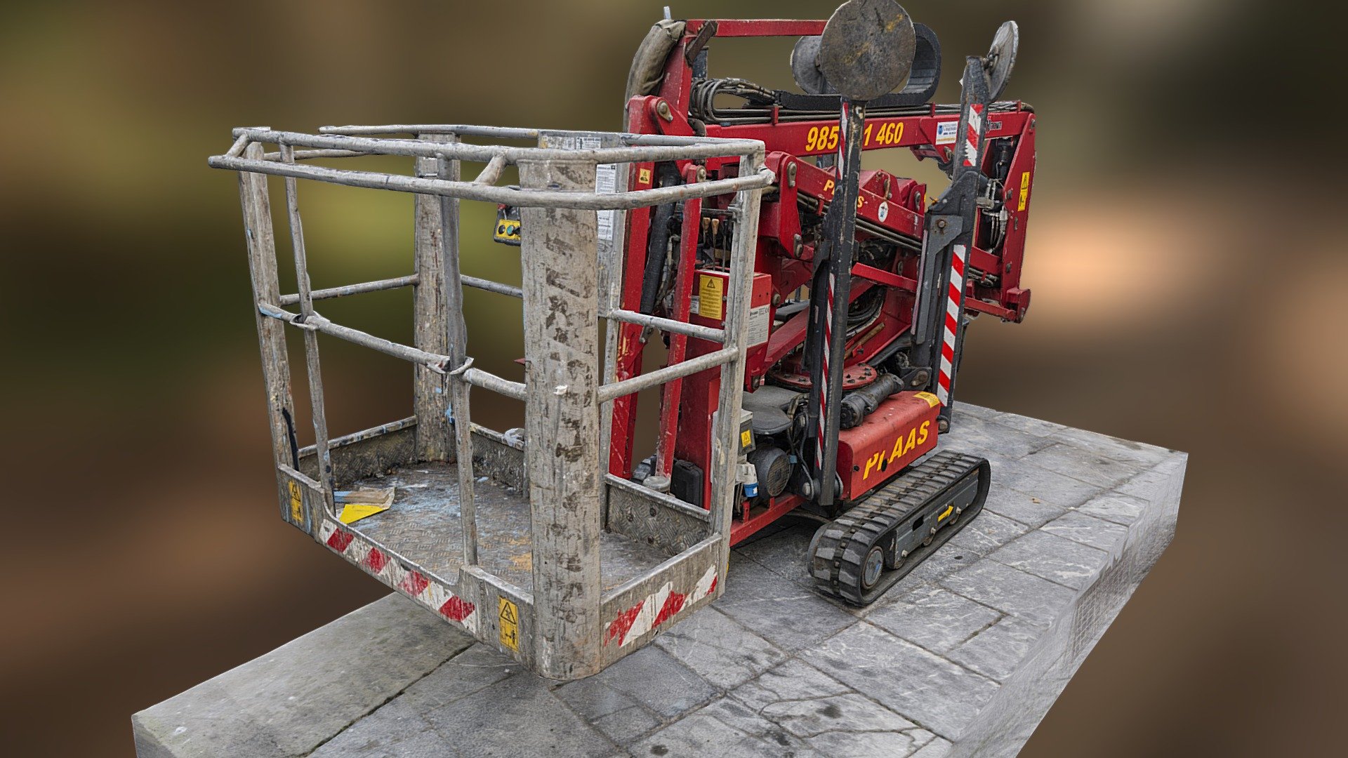 Articulated tracks machine scan position 2 - 3D model by Miguel Bandera ...