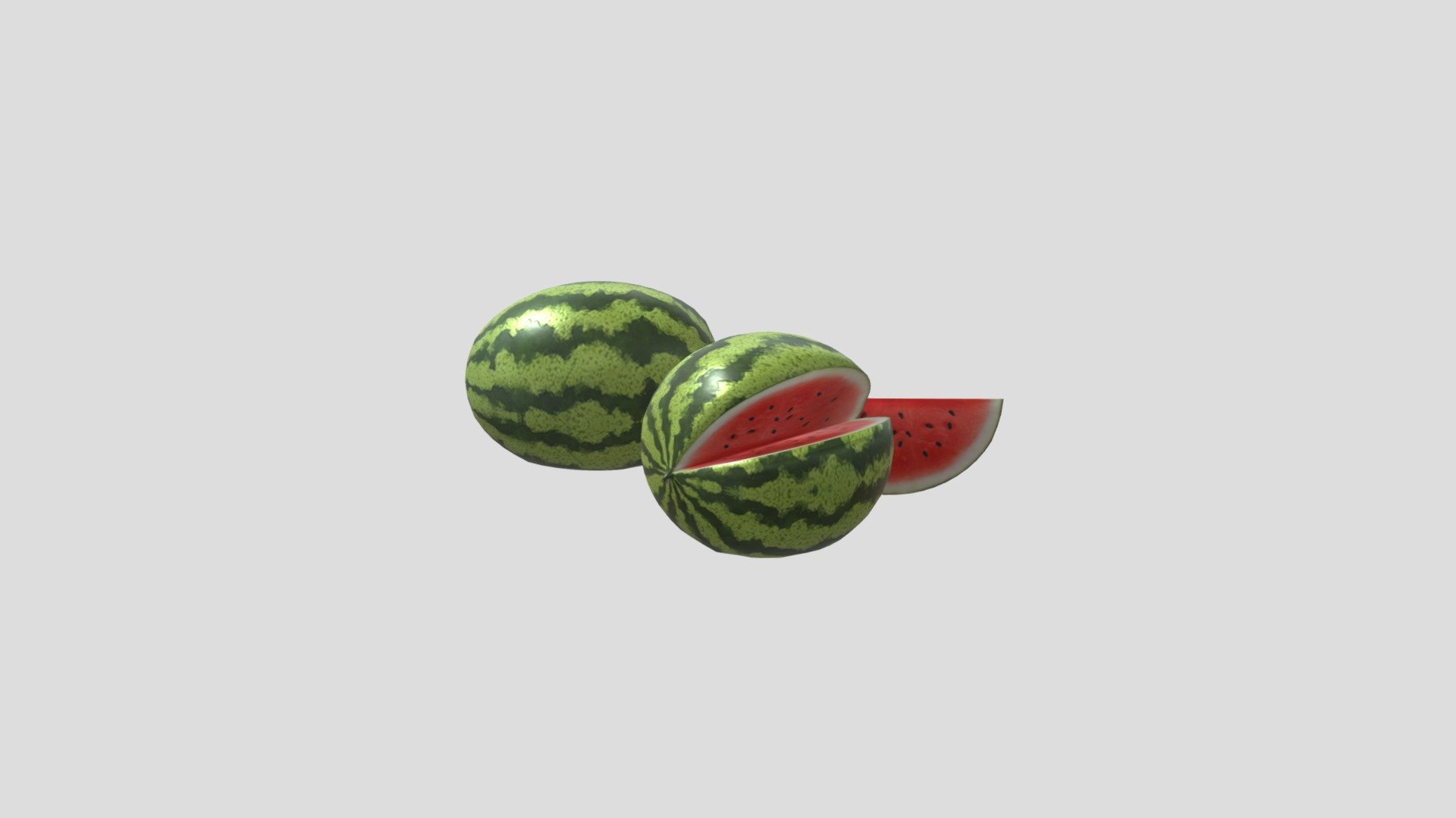 Watermelon - 3D model by teo_johny [f3ae39c] - Sketchfab