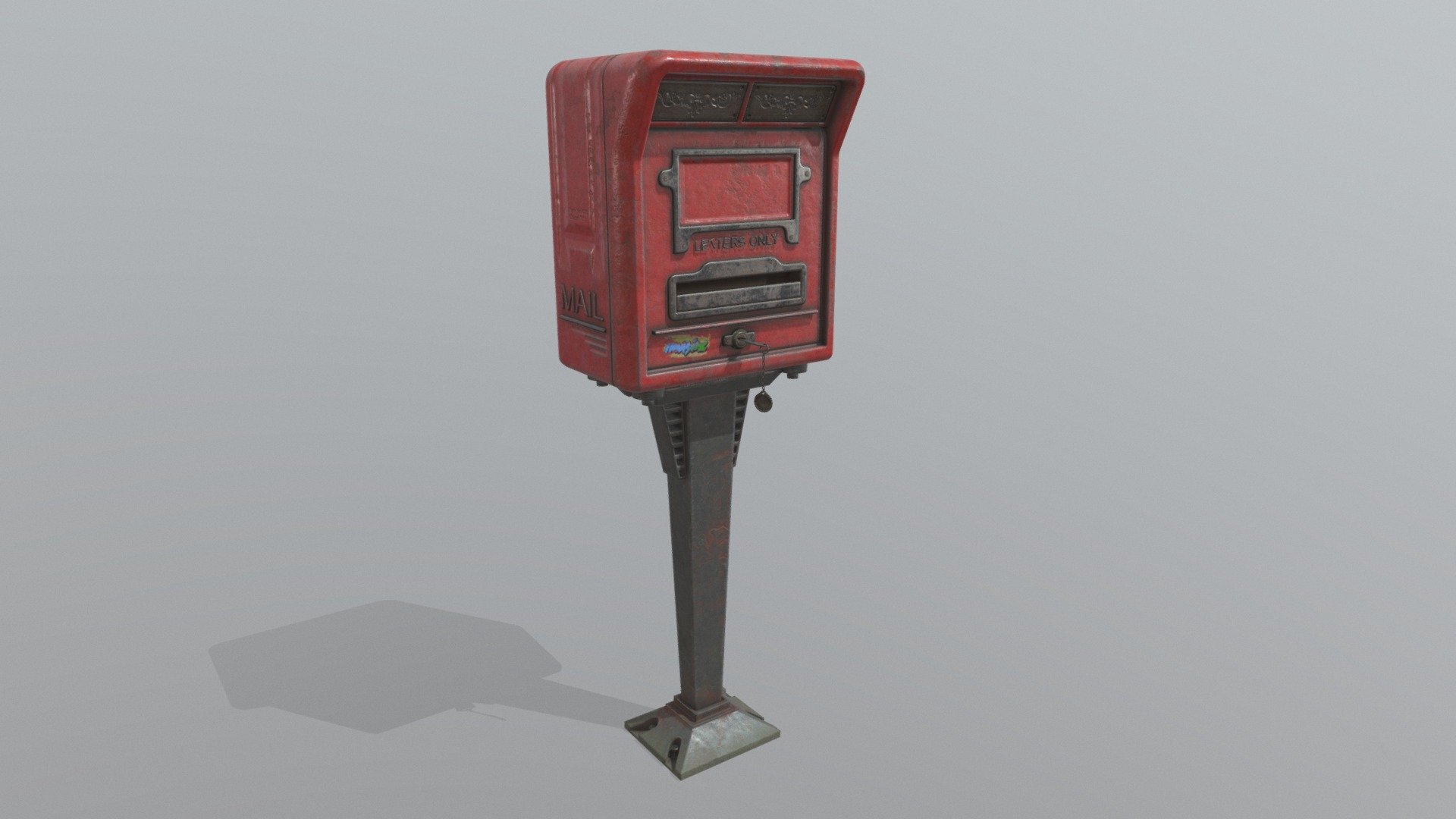 Old mailbox. Model: HFI-21 - 3D model by MishaChaos [f3aecdb] - Sketchfab