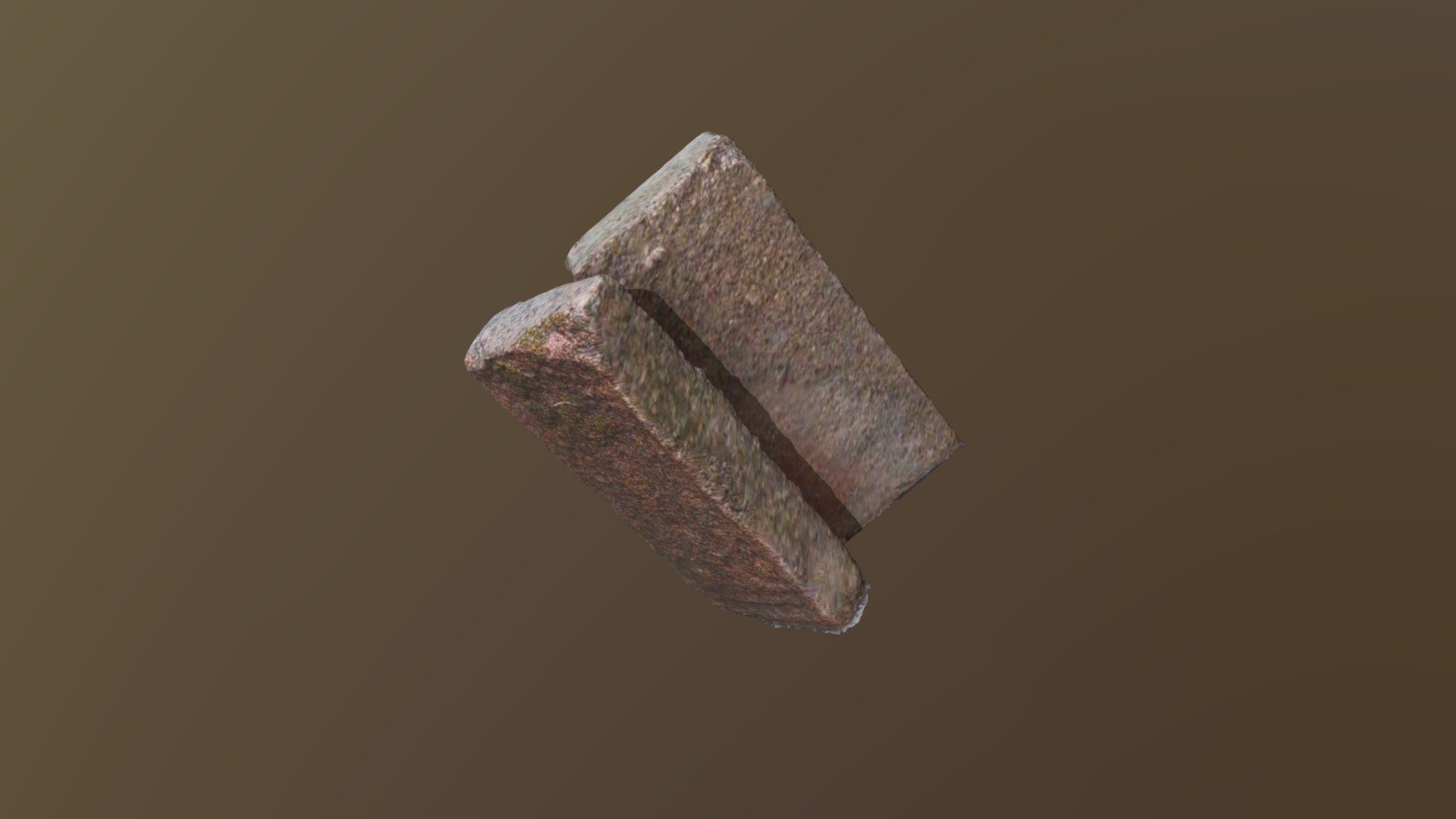 Two Red Bricks - 3D model by Any3D Lombok (@any3d) [f3afdaa] - Sketchfab