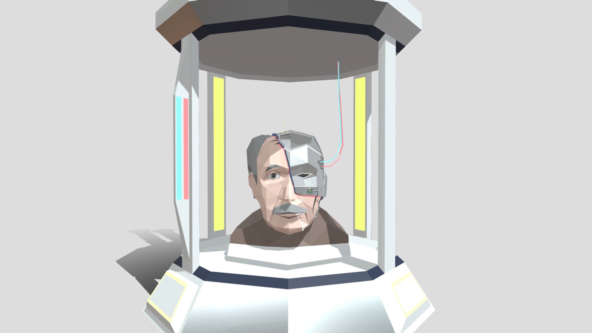 Einstein-Cyborg - 3D model by THE_GAME_ARTIST [f3b0ca9] - Sketchfab