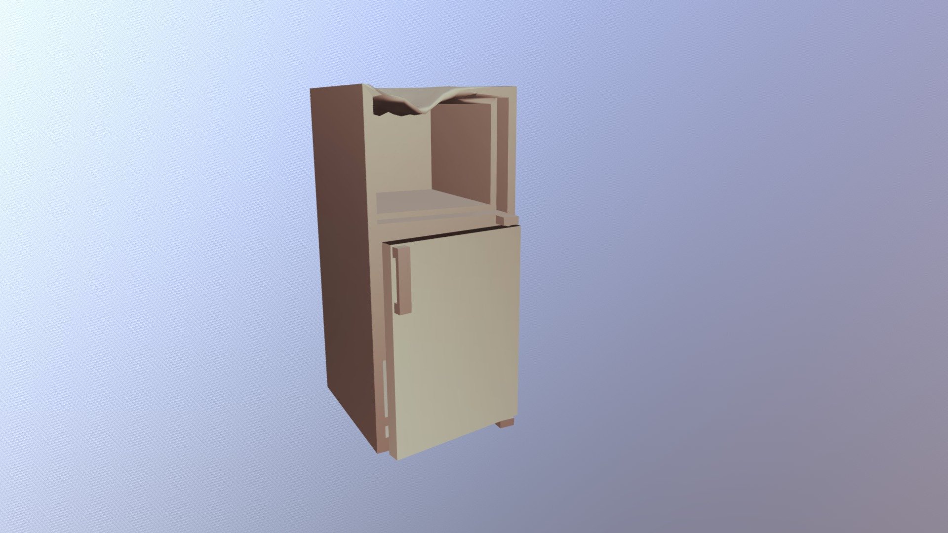 Destroyed fridge - 3D model by Zaqi (@Redsecz) [f3b2f3e] - Sketchfab