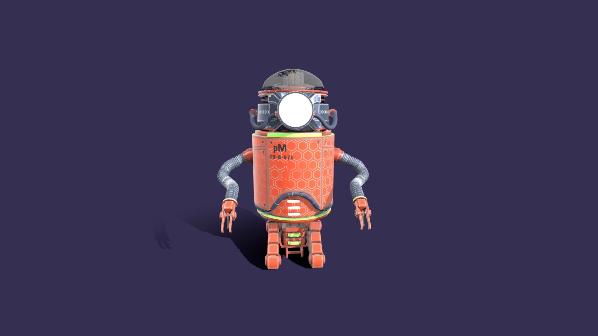 Stylised Robot_Zhi - 3D model by YuanZhiyuanshawn [f3b4115] - Sketchfab