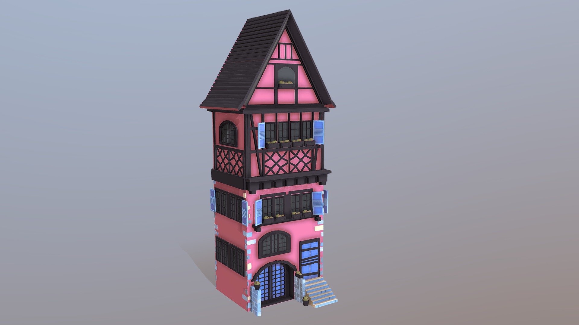 German house - Download Free 3D model by Kira (@GalaninaKira) [f3b69fc ...