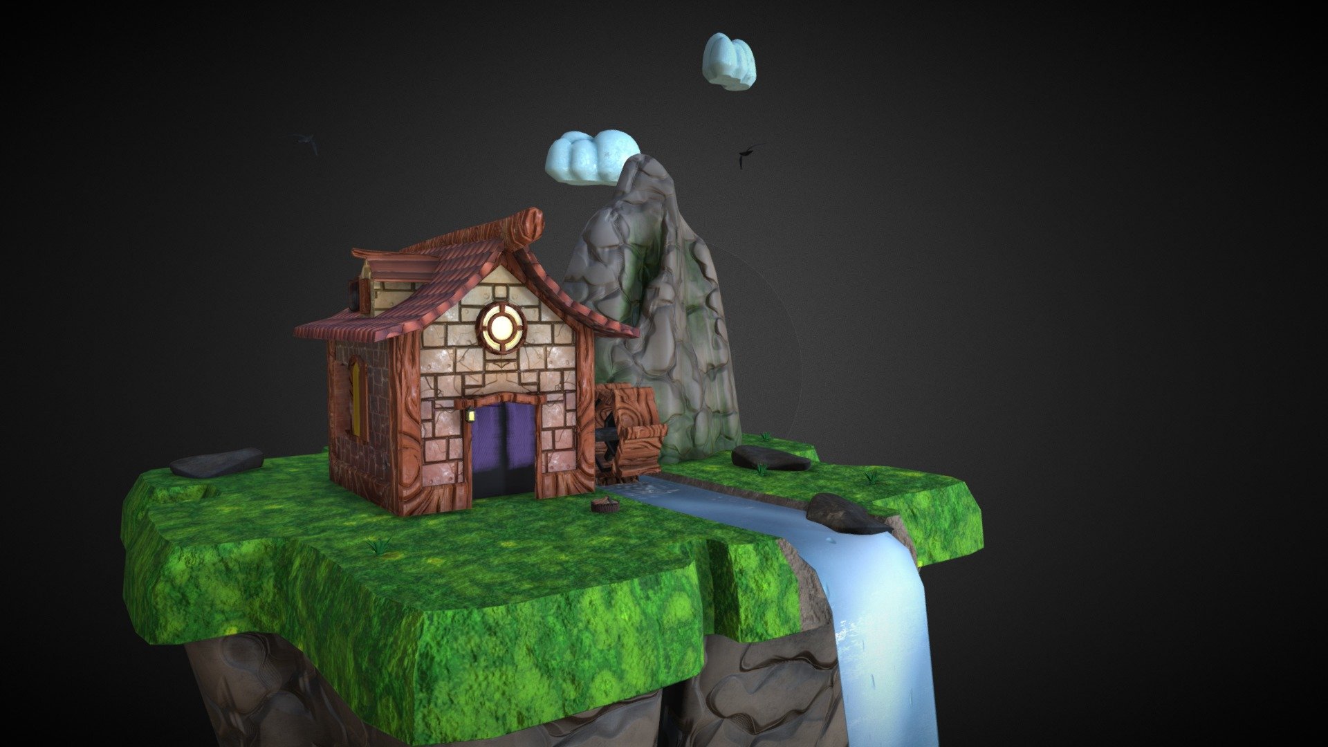 Fantasy Island Scene - 3D model by kieranmurphy [f3b6adb] - Sketchfab