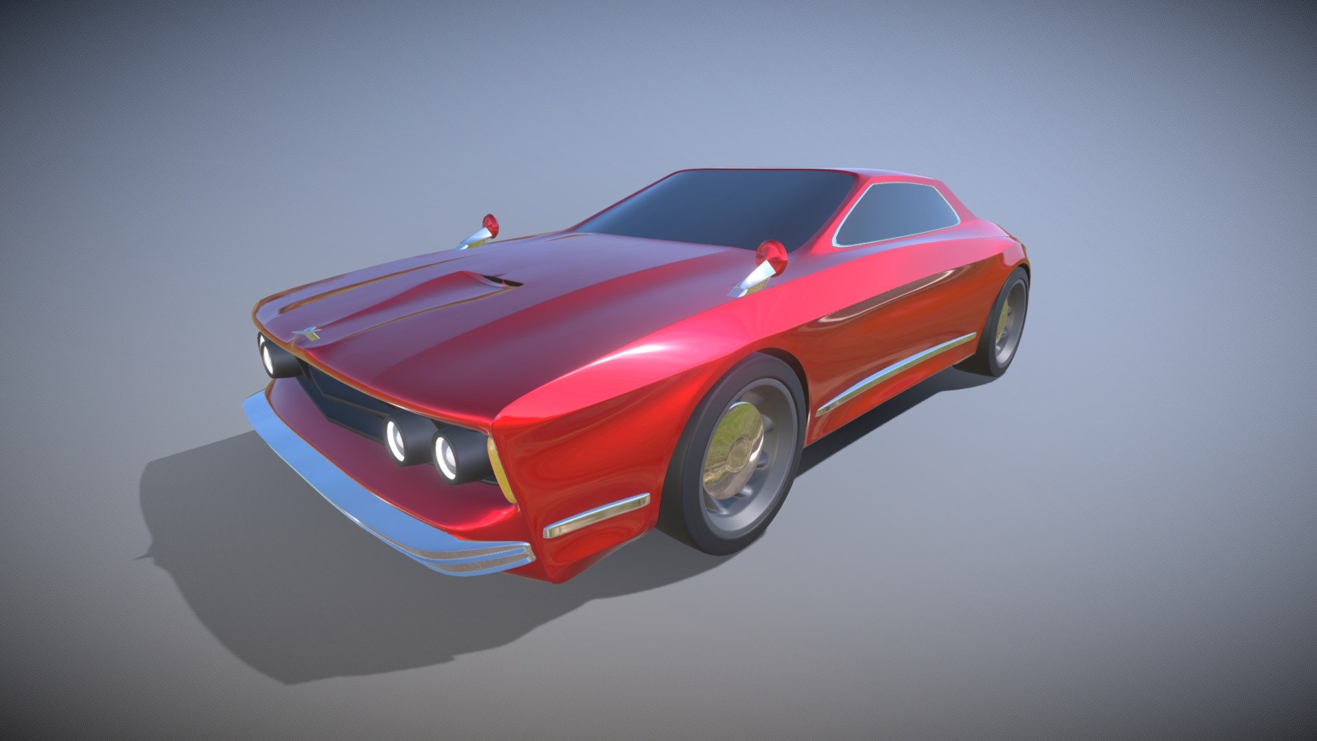 Retro Syle 1 - 3D model by lrseinauto [f3b874f] - Sketchfab