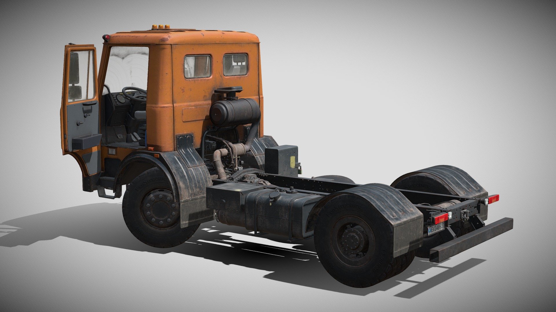 Russian Construction Truck - 3D model by Gerhald [f3bb5f0] - Sketchfab
