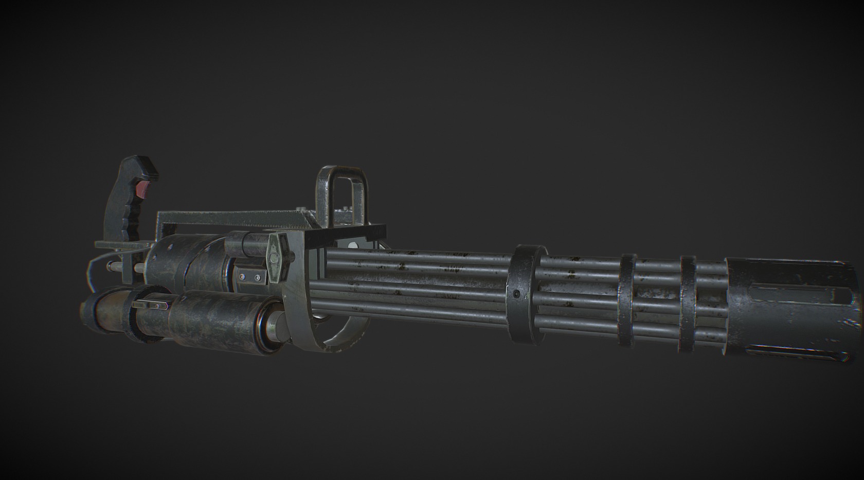 Mini-gun (Hard surface modelling) - 3D model by Yellow Tree Academy ...