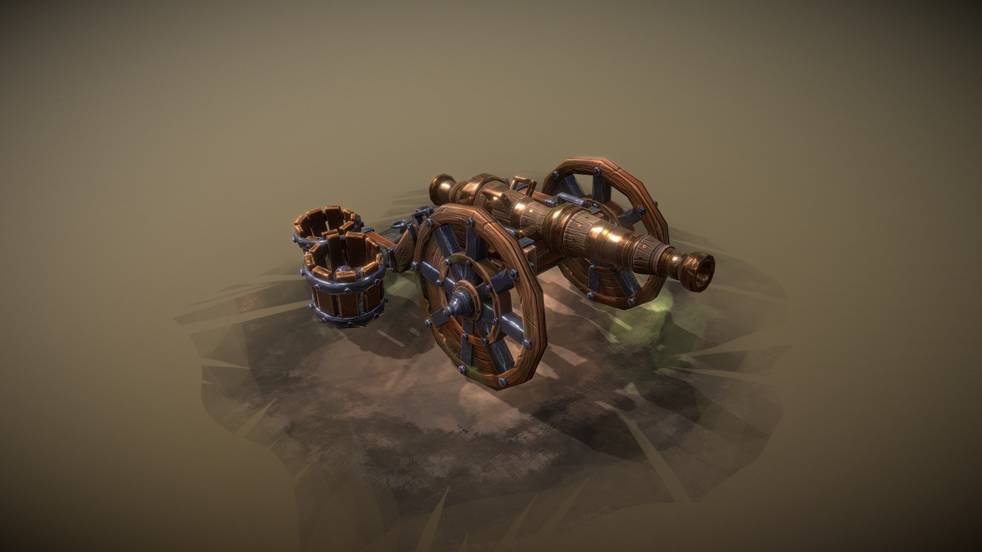 [Student Work] Stylized Cannon - 3D model by Skitia_art [f3bca35 ...